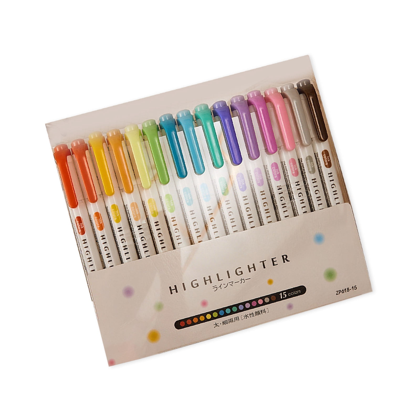 10Color Double Ended Quick-Dry Highlighter Marker for Planner, Calendar ...