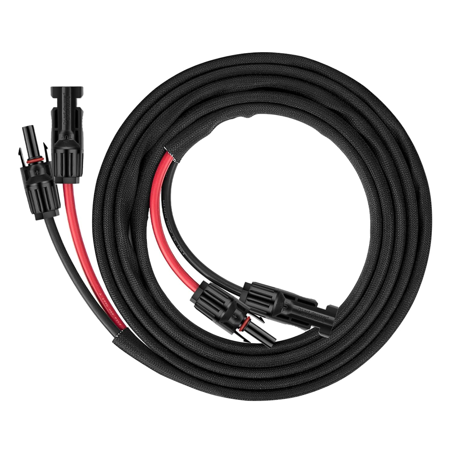 10FT 10AWG Solar Panel Extension Cable with Female and Male Connectors ...