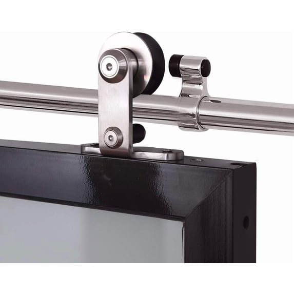 10FT/120'' Stainless Steel Sliding Track Barn Door Hardware Kit for ...