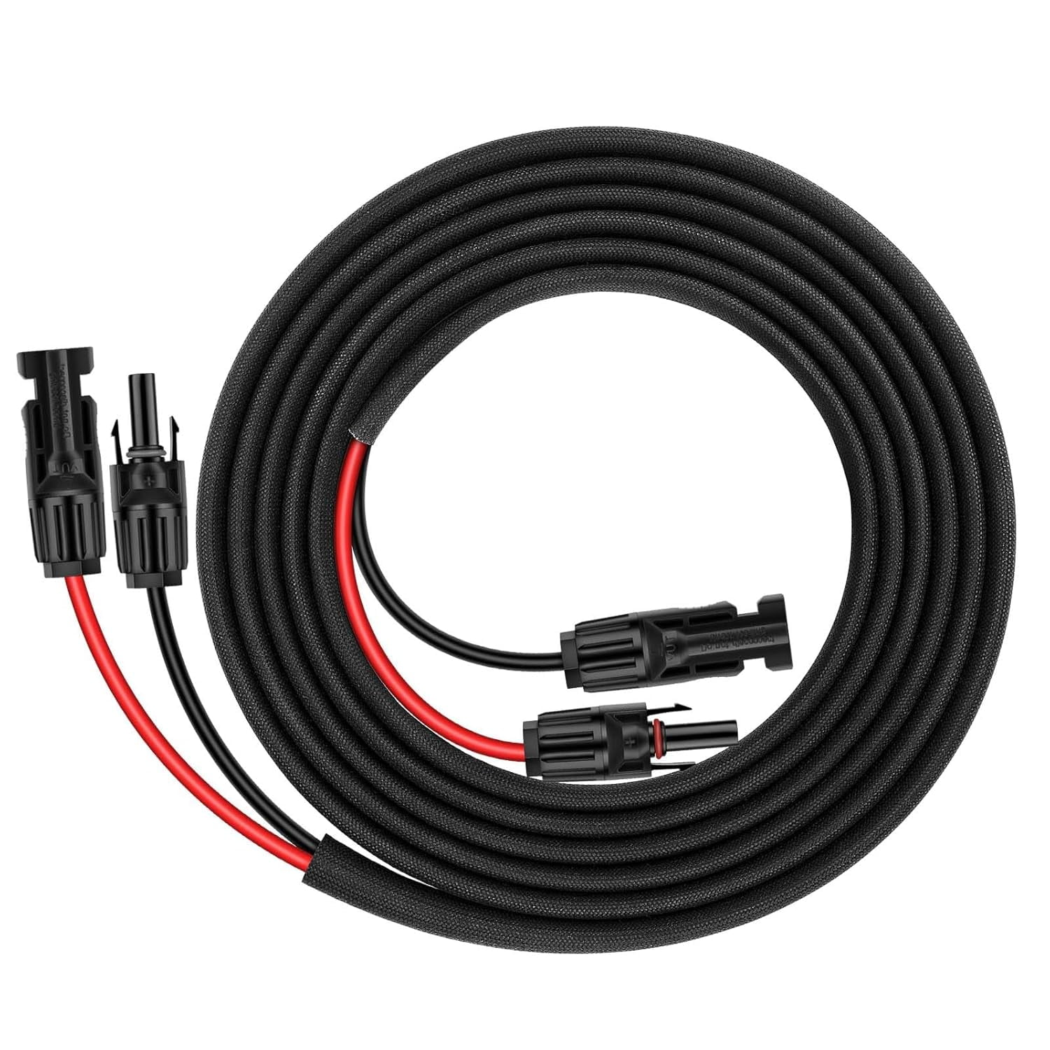 10FT 12AWG Solar Panel Extension Cable with Female and Male Connectors ...