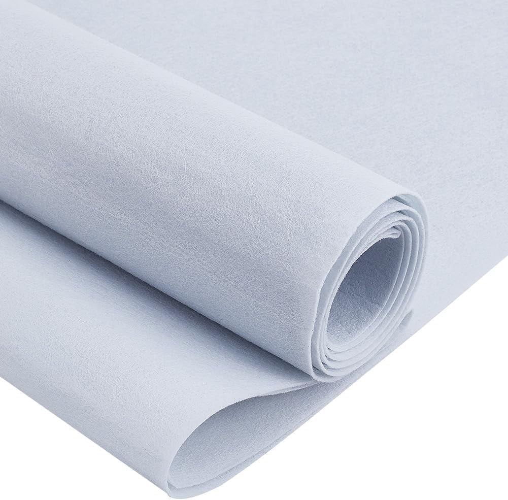 10FT 15.74Inch Wide White Felt Roll 1mm Thick Fabric Sheets Soft Woven ...