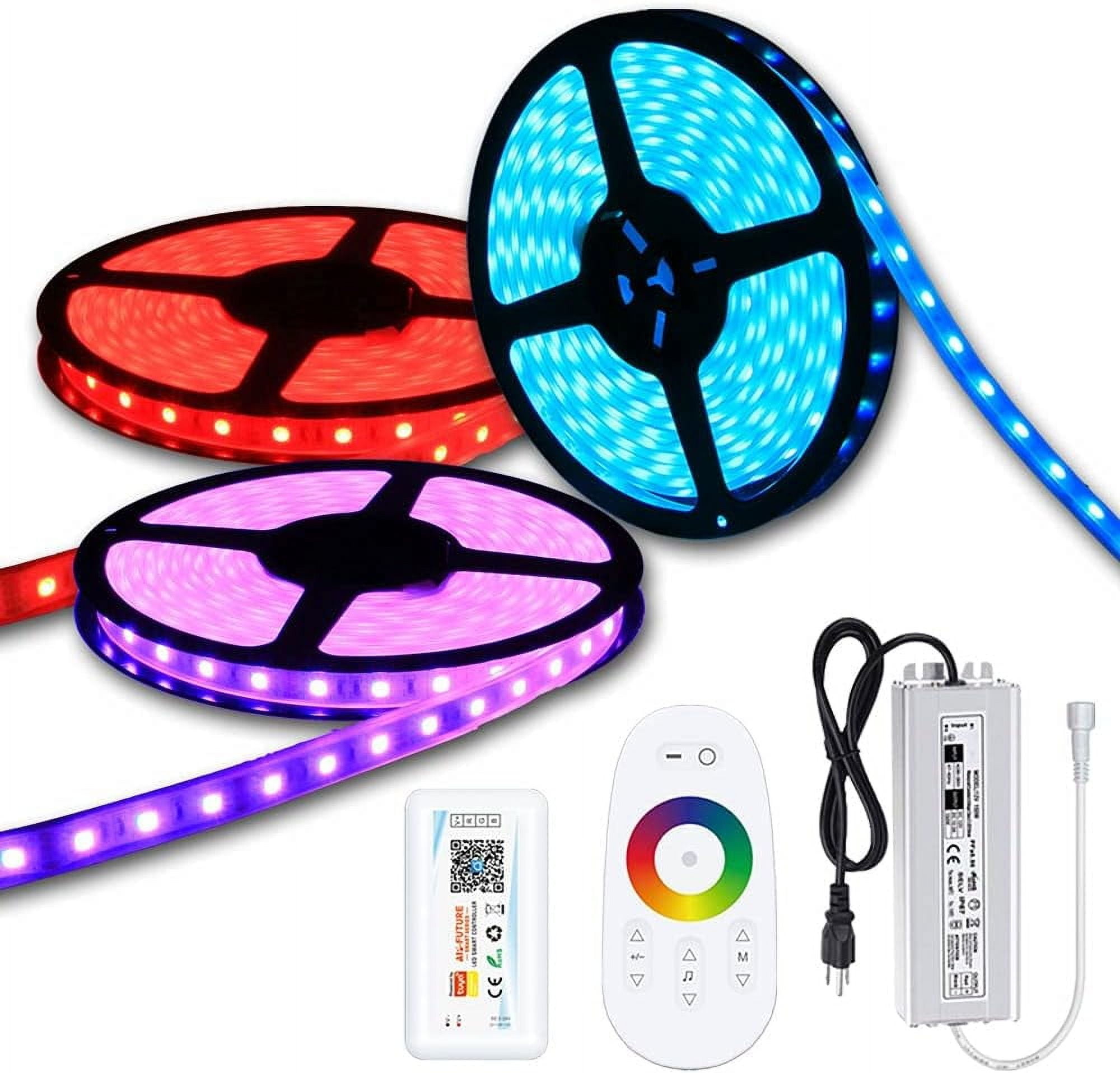 10FT 20FT 30FT 40FT 50FT 60FT 70FT 80FT 90FT 100FT 12V 60LEDs/M IP67 ...