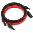 10FT / 3 M Solar Panel Extension Cable with IP67 Waterproof Female and ...