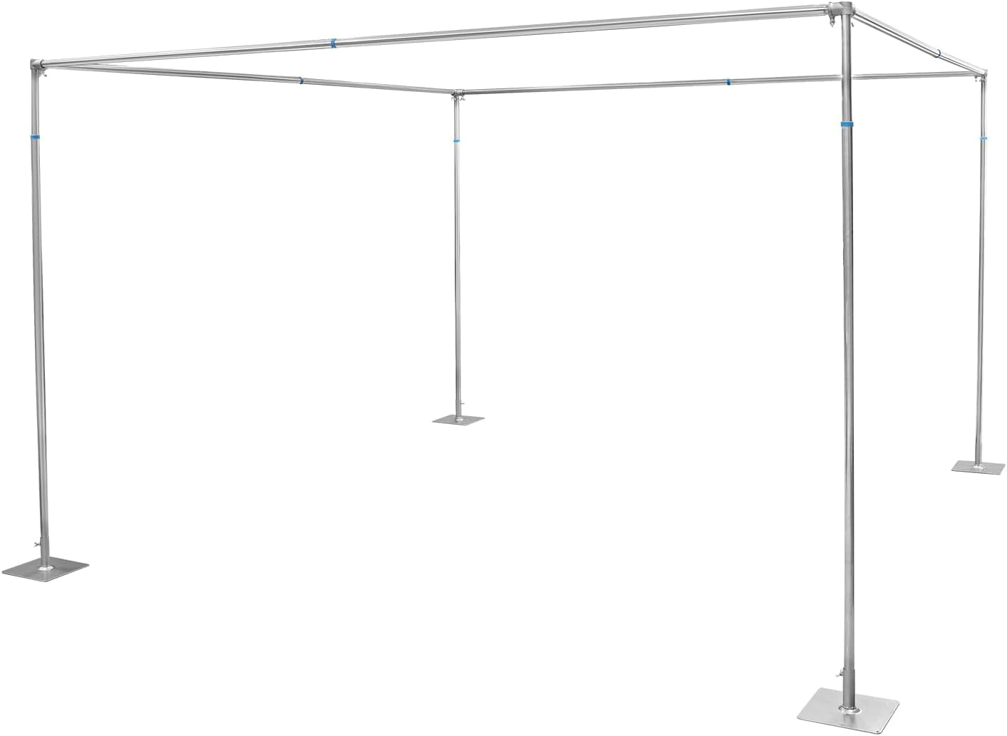 10FT Adjustable 4 Post Wedding Canopy Frame Kit, Heavy Duty Wedding ...