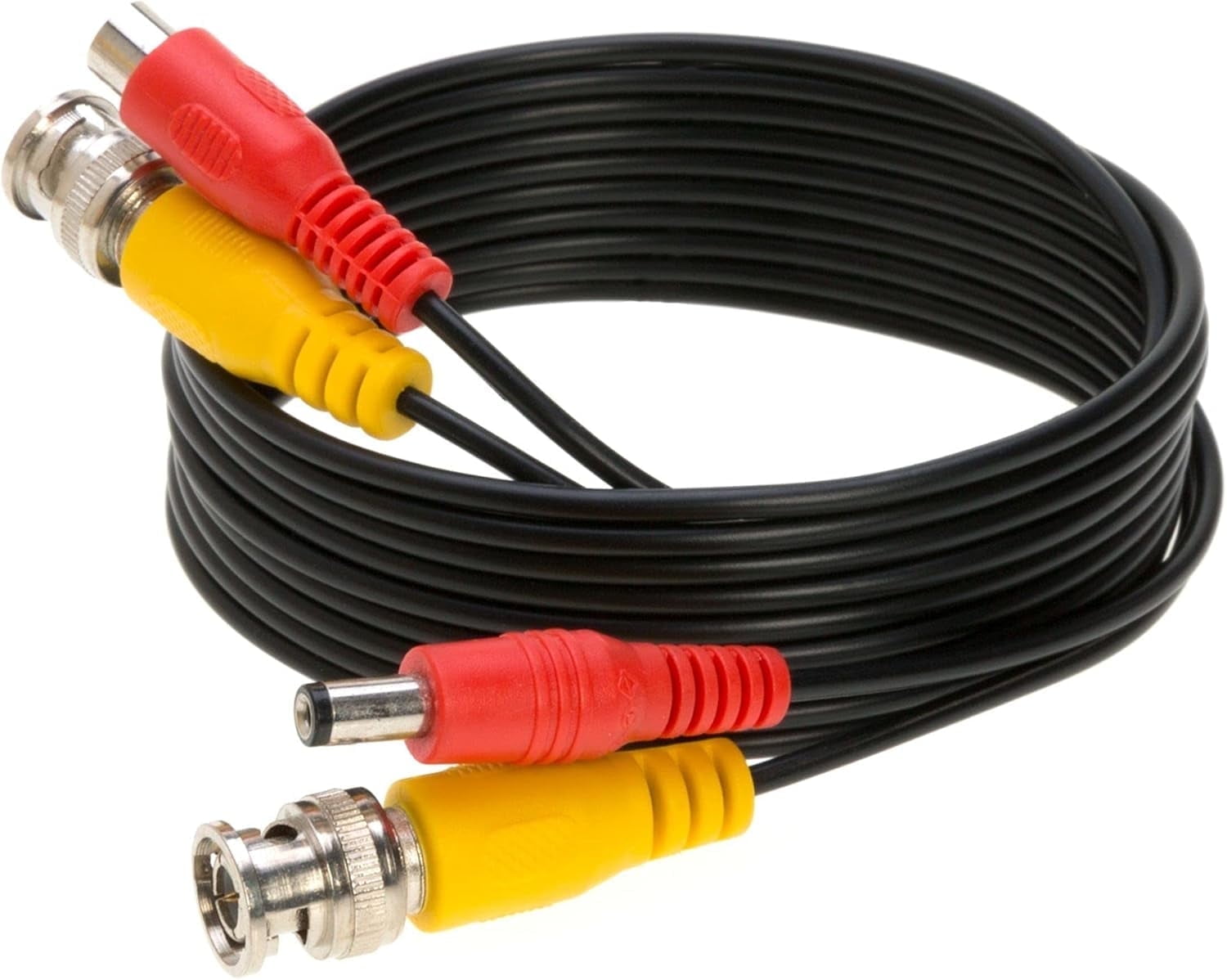 10FT Black Premade BNC Video/Power Cable All in One Extension Wire for ...