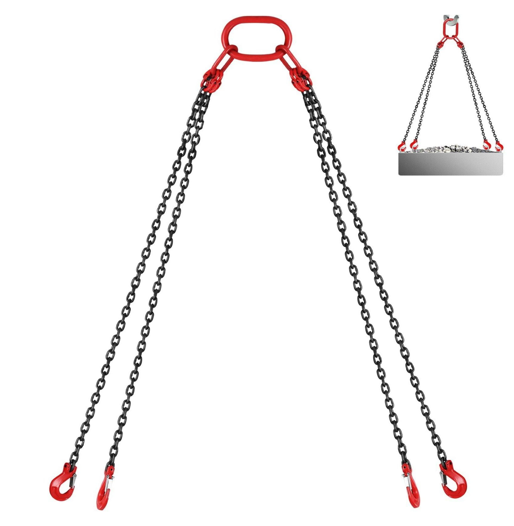 10FT Chain Sling 5/16 Inch X 10 FT Engine Lift Chain G80 Alloy Steel ...