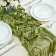 10FT Cheesecloth Table Runner, Gauze Fabric Boho Table Runners for ...