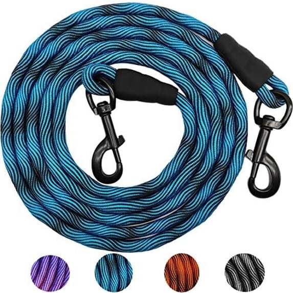 10FT Dog Tie Out/Check Cord, Heavy Duty Nylon Rope Training Leash, 3/8 ...