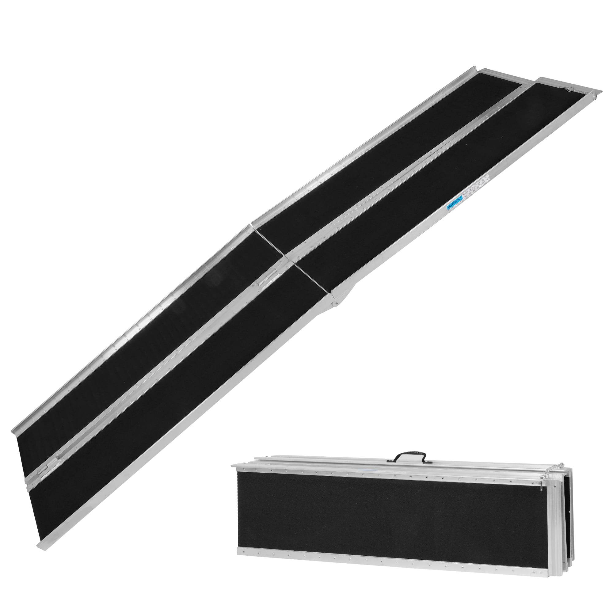 10FT Folding Aluminum Wheelchair Ramp with Handle,Utility Mobility ...