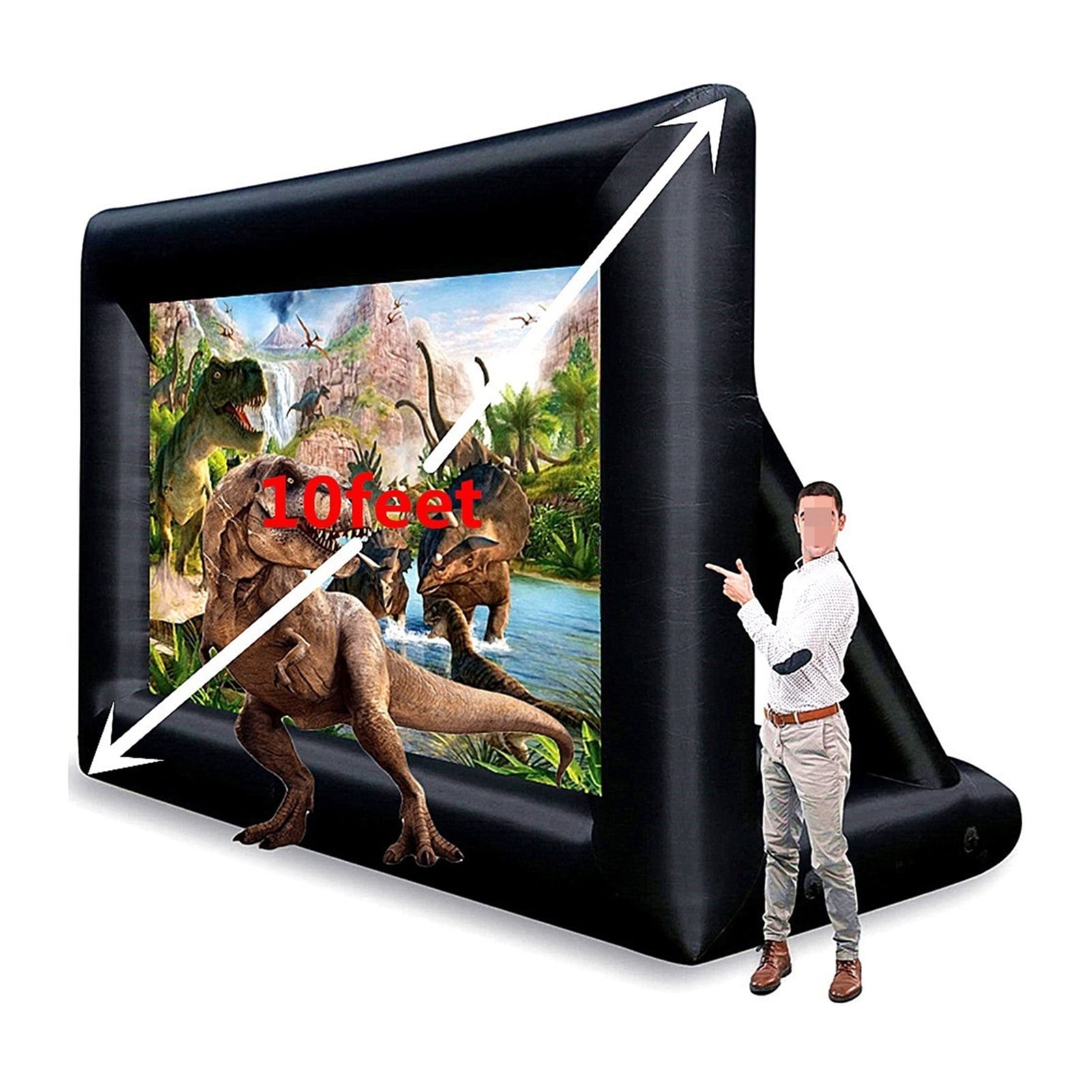 10FT Inflatable Air Outdoor Nylon Blow Up Cinema Projector Movie Film ...