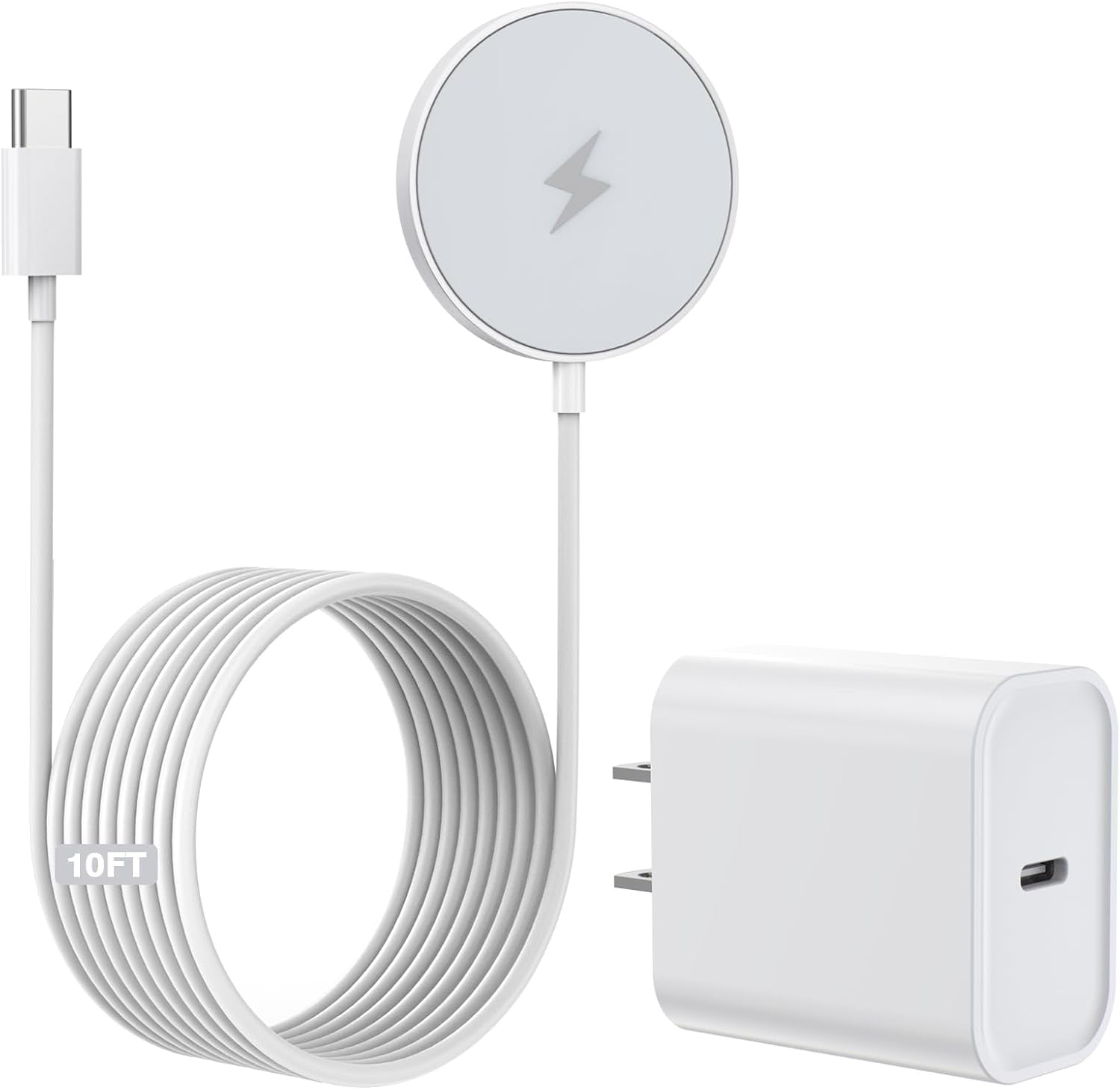10FT Magnetic Wireless Charger,15W Fast Mag-Safe Charger for iPhone 17 ...