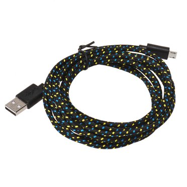 onn. Micro-USB to USB Cable, 10 ft, Black - Walmart.com