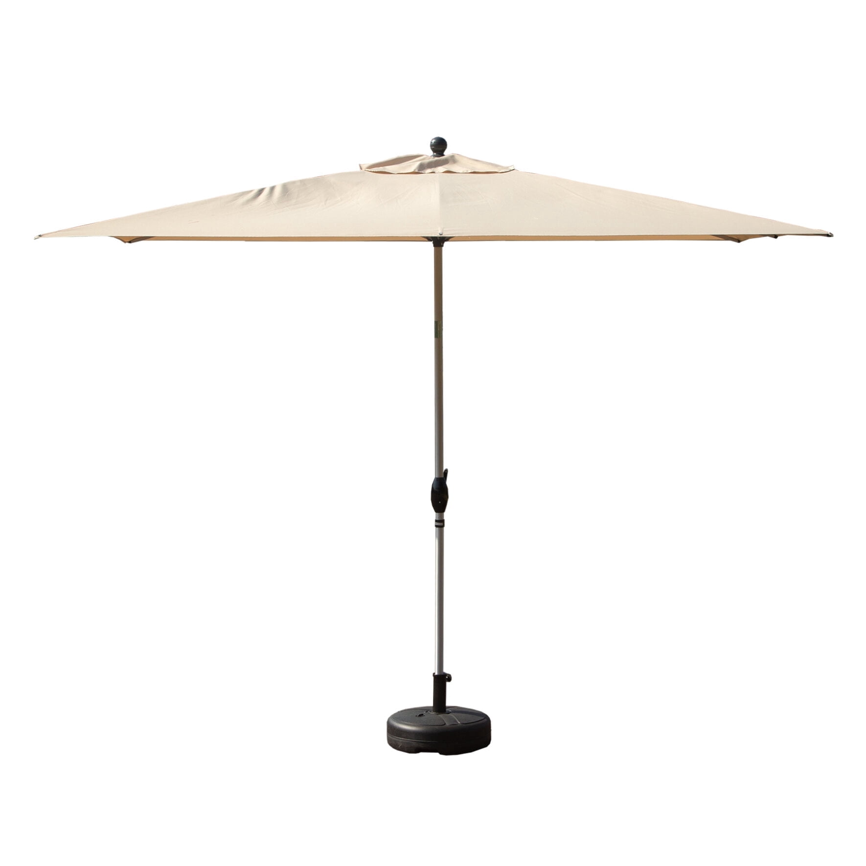 10FT Outdoor Patio Umbrella, Rectangle Market Umbrella with Push Button ...