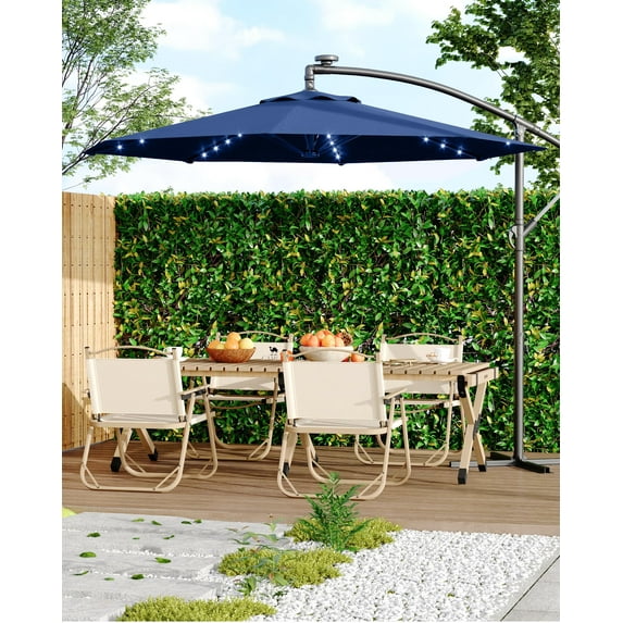 10FT Oversized Sunshade Umbrella,Hanging Cantilever Umbrella Outdoor ...