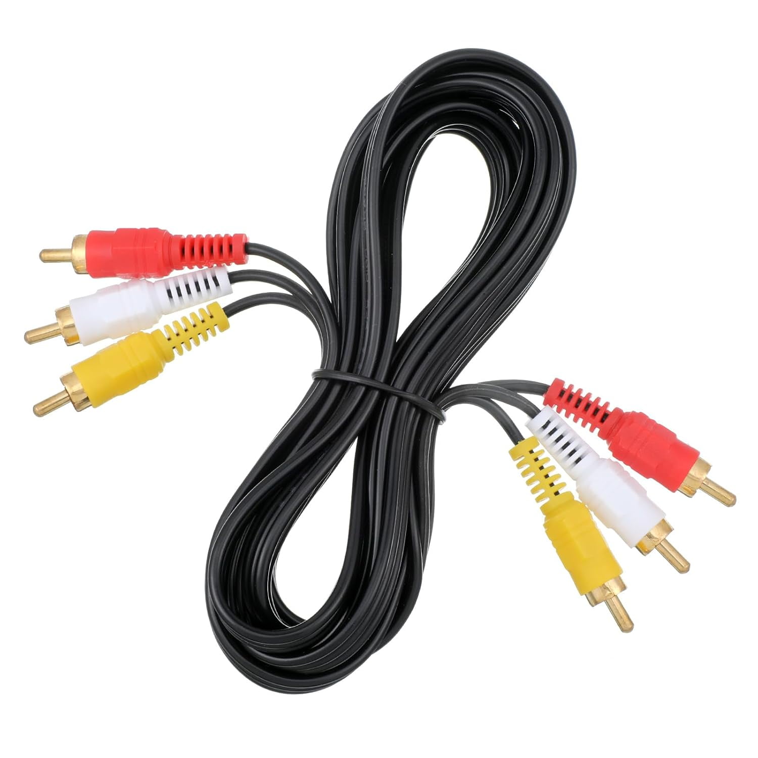 10FT RCA Audio Video Composite Cable, AV Cable Red/White/Yellow 3 Male ...