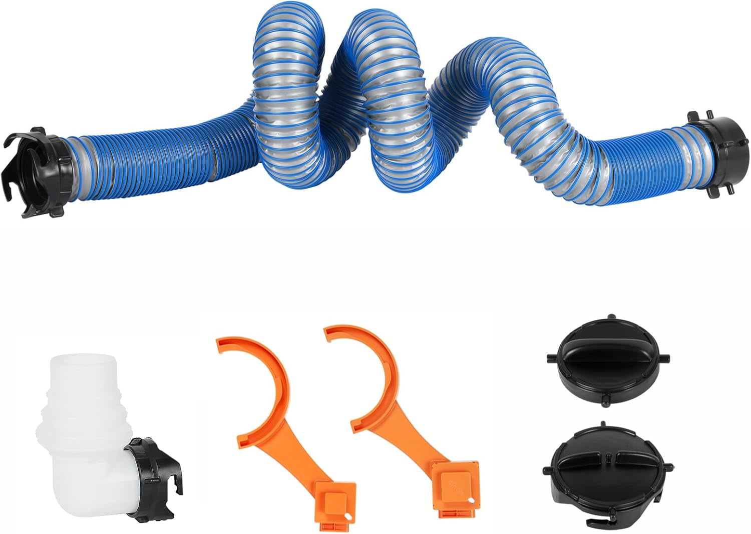 10FT RV Sewer Hose, 24 Mil Heavy Duty TPE Material for Abrasion ...