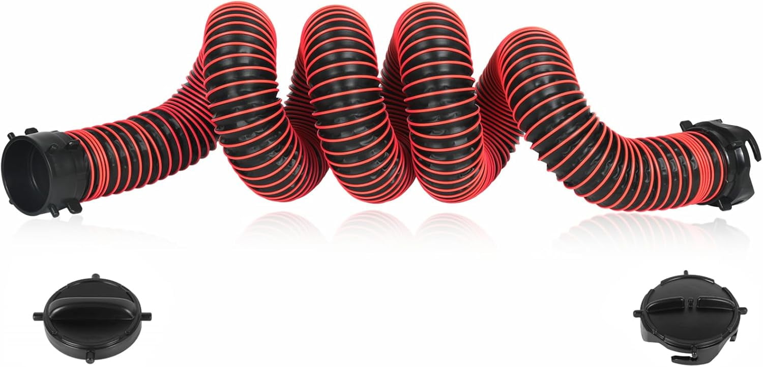 10FT RV Sewer Hose Extension, 24-Mil Heavy Duty TPE Material for ...