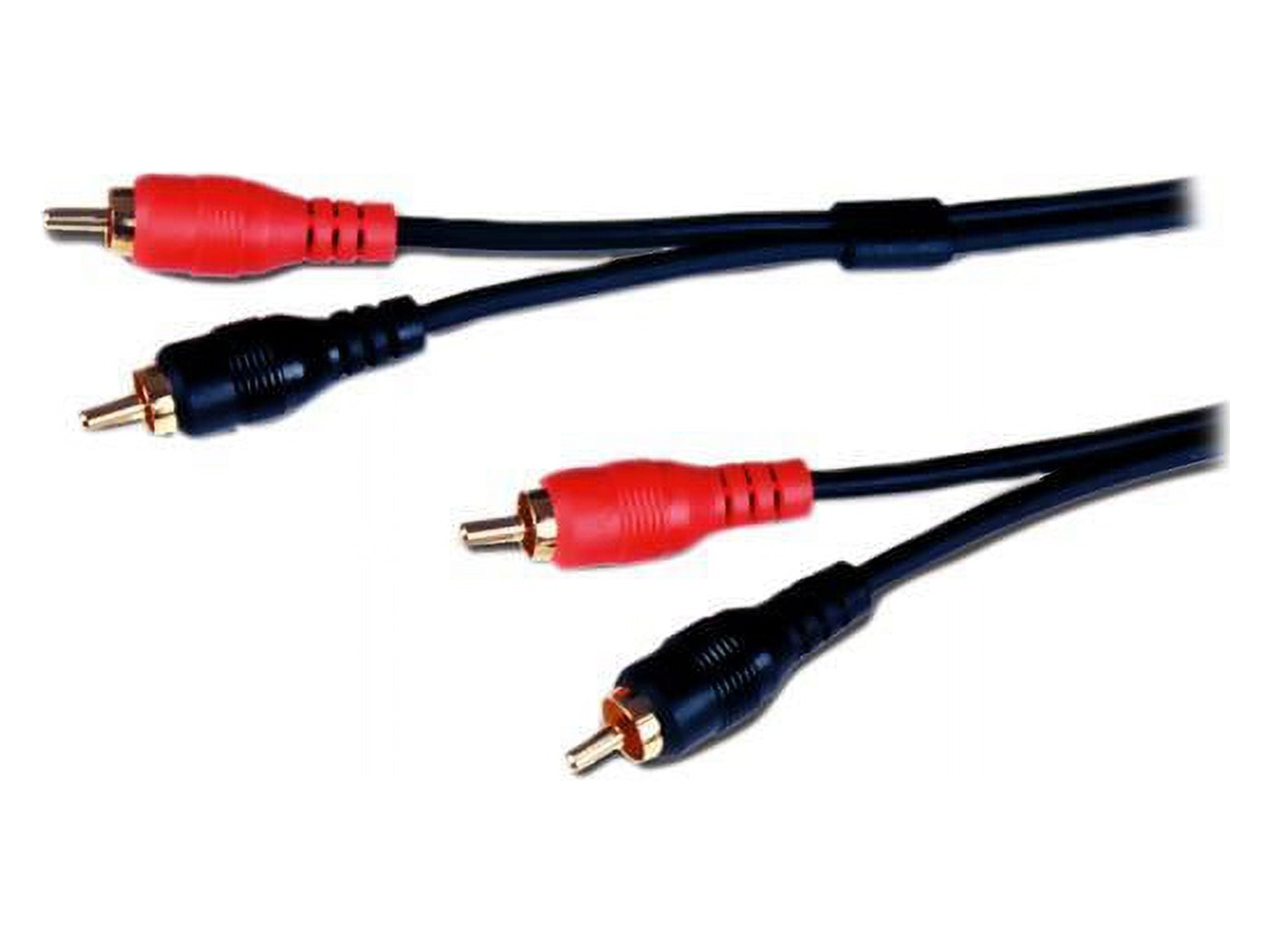 10FT STEREO GOLD RCA AUDIO CABLE STANDARD SERIES LIFETIME WARR ...