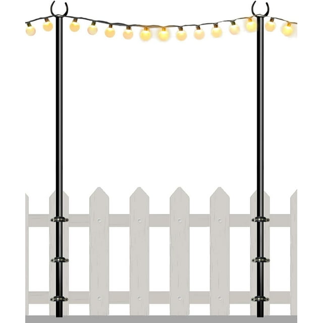 Poles For Sun Shades Outdoor Allsop String Light Pole Stand With ...