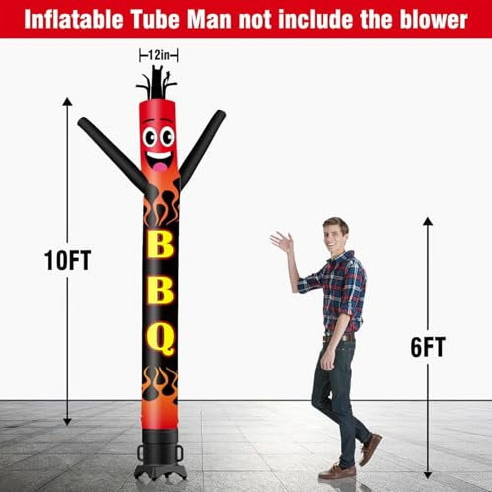 10FT Tall Inflatable Tube Man BBQ Wacky Wavy Dancing Guy (12''Diameter ...