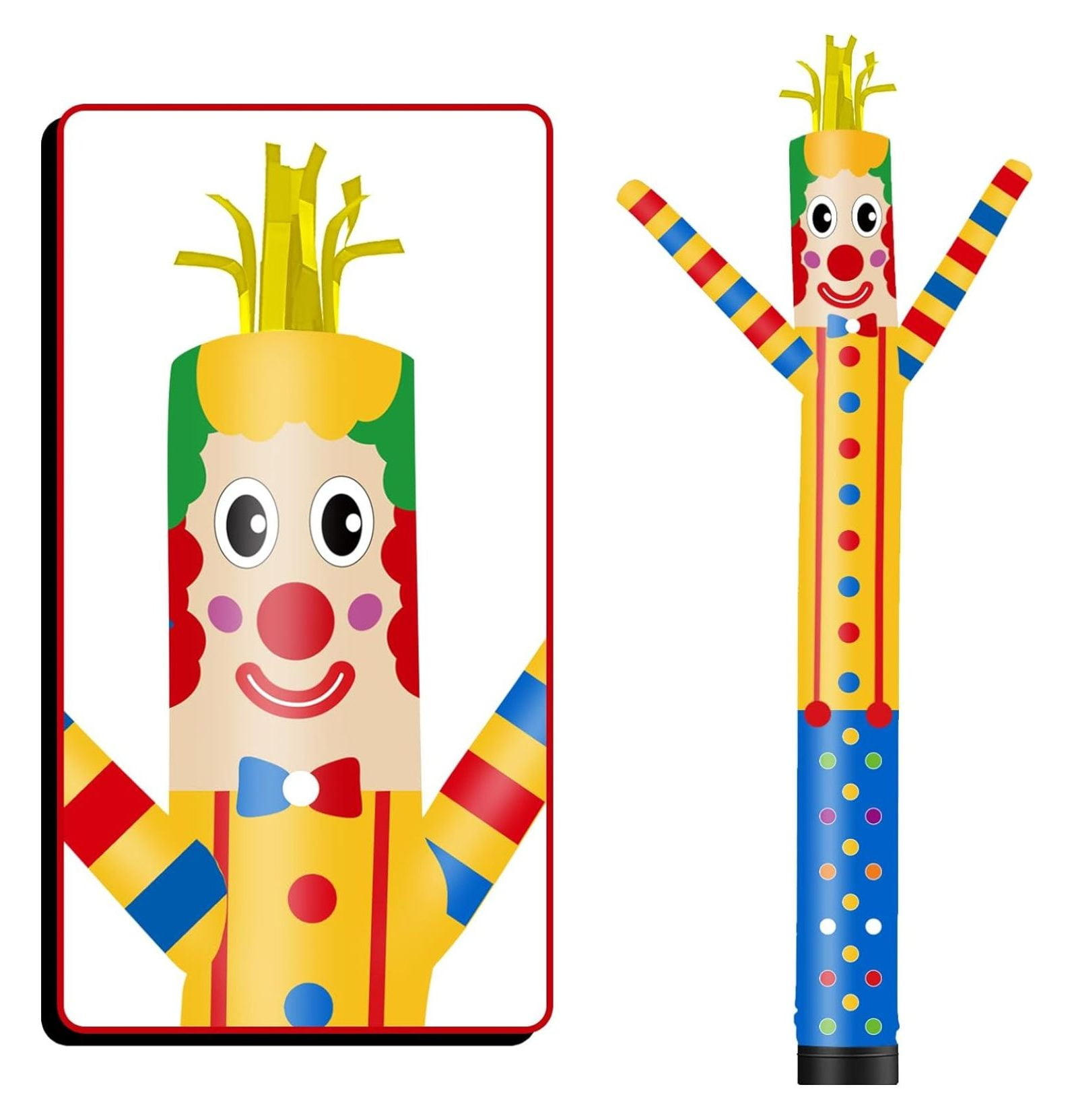 10FT Tall Inflatable Tube Man Clown Wacky Wavy Dancing Guy (12 ...