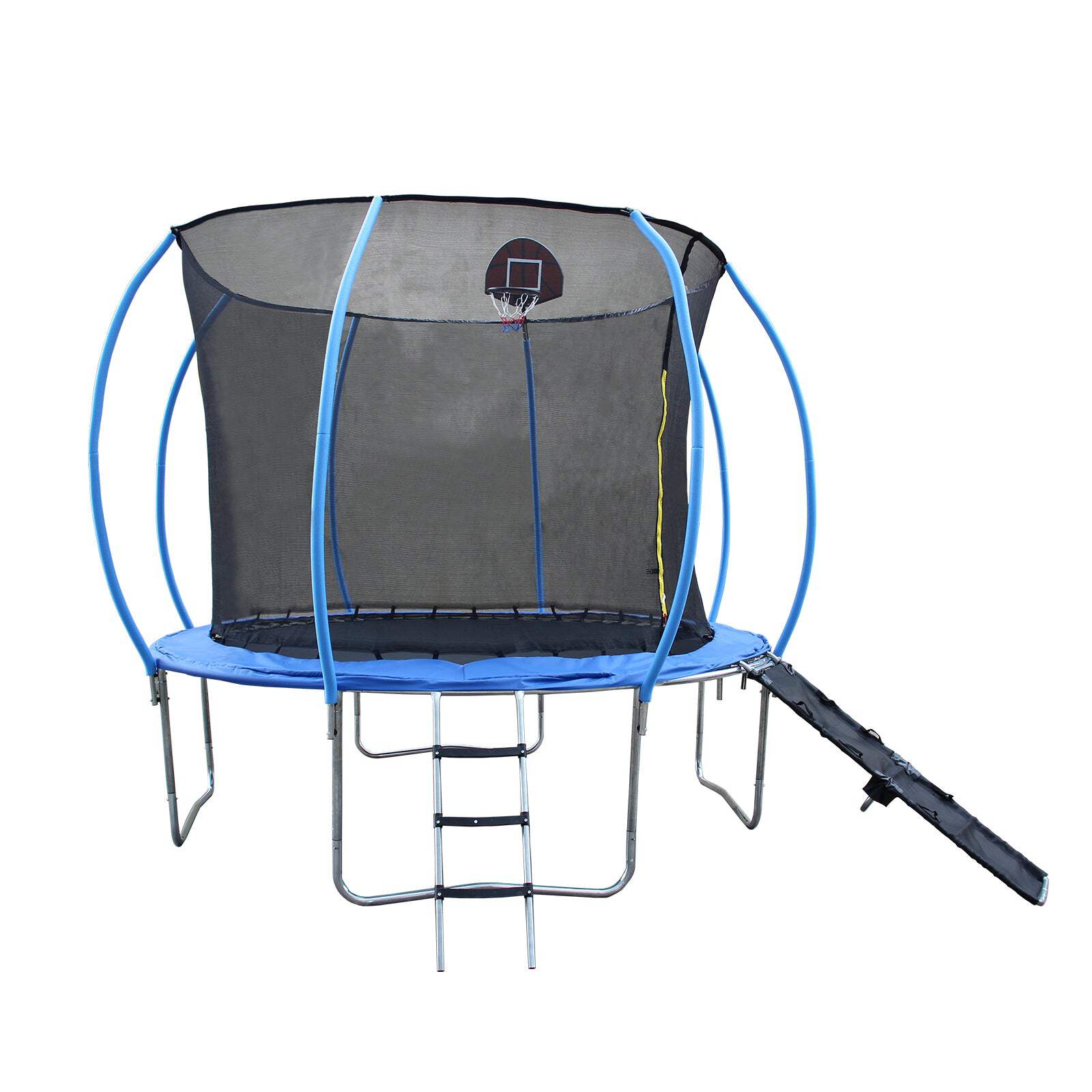 10FT Trampoline with Enclosure - Recreational Trampolines with Ladder ...