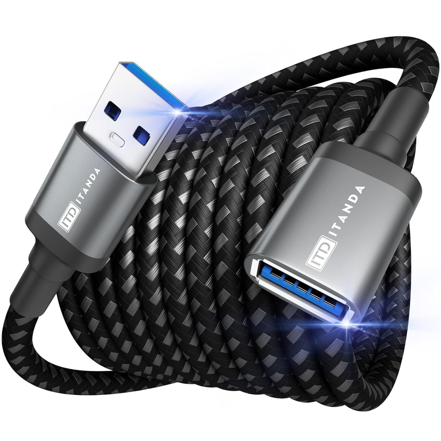 10FT USB Extension Cable USB 3.0 Extension Cord Type A Male to ...