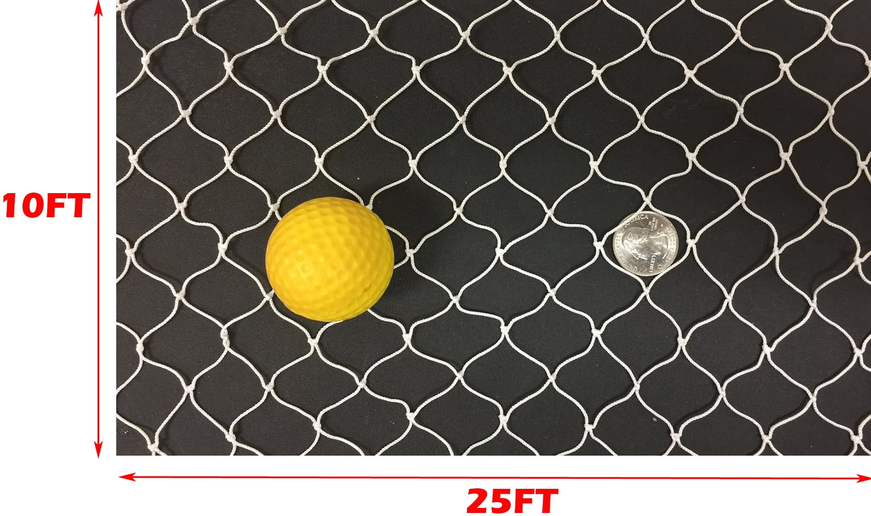 10FT X 25FT Golf Hitting Nets, Sport Netting for Golf Backstop, Hockey ...