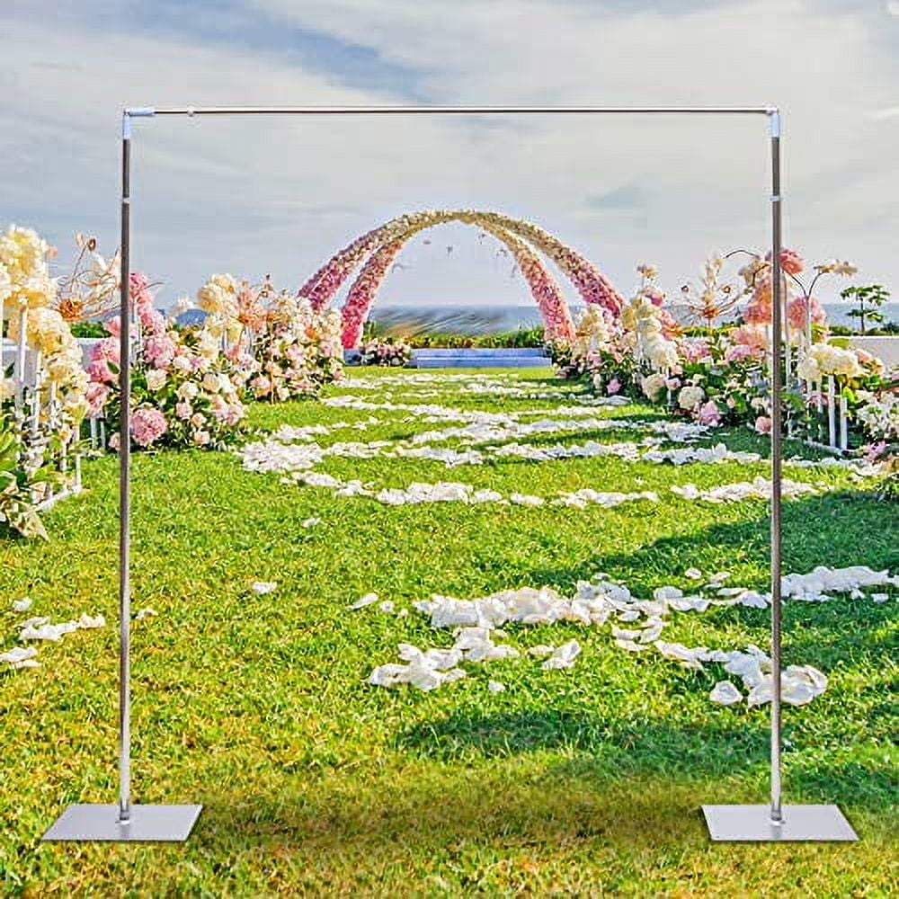10FT x 10FT Backdrop Stand, Portable Drape Backdrop Stand Kit with ...