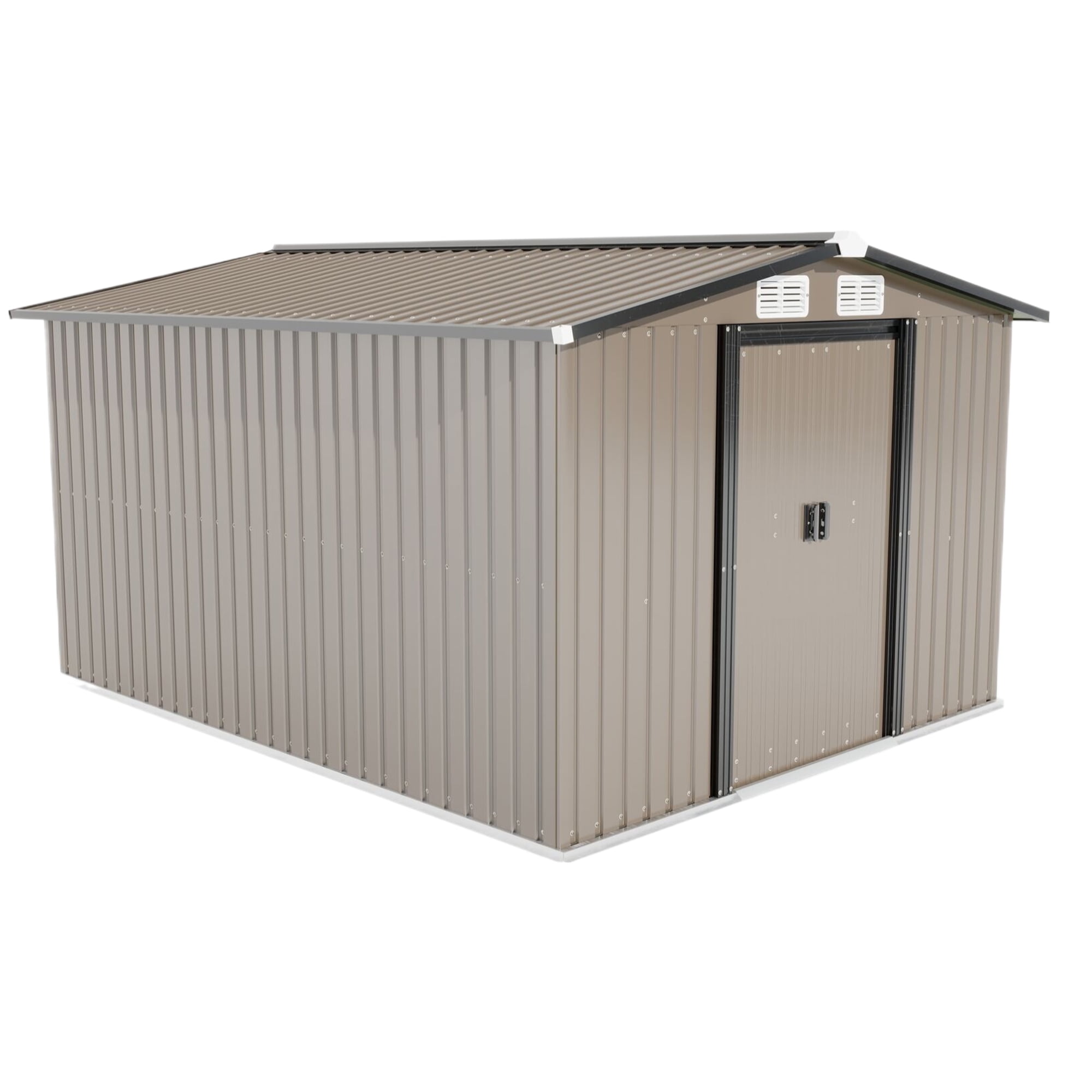 10FTx8FT Storage Sheds Outdoor, Storage House With Lockable Doors ...