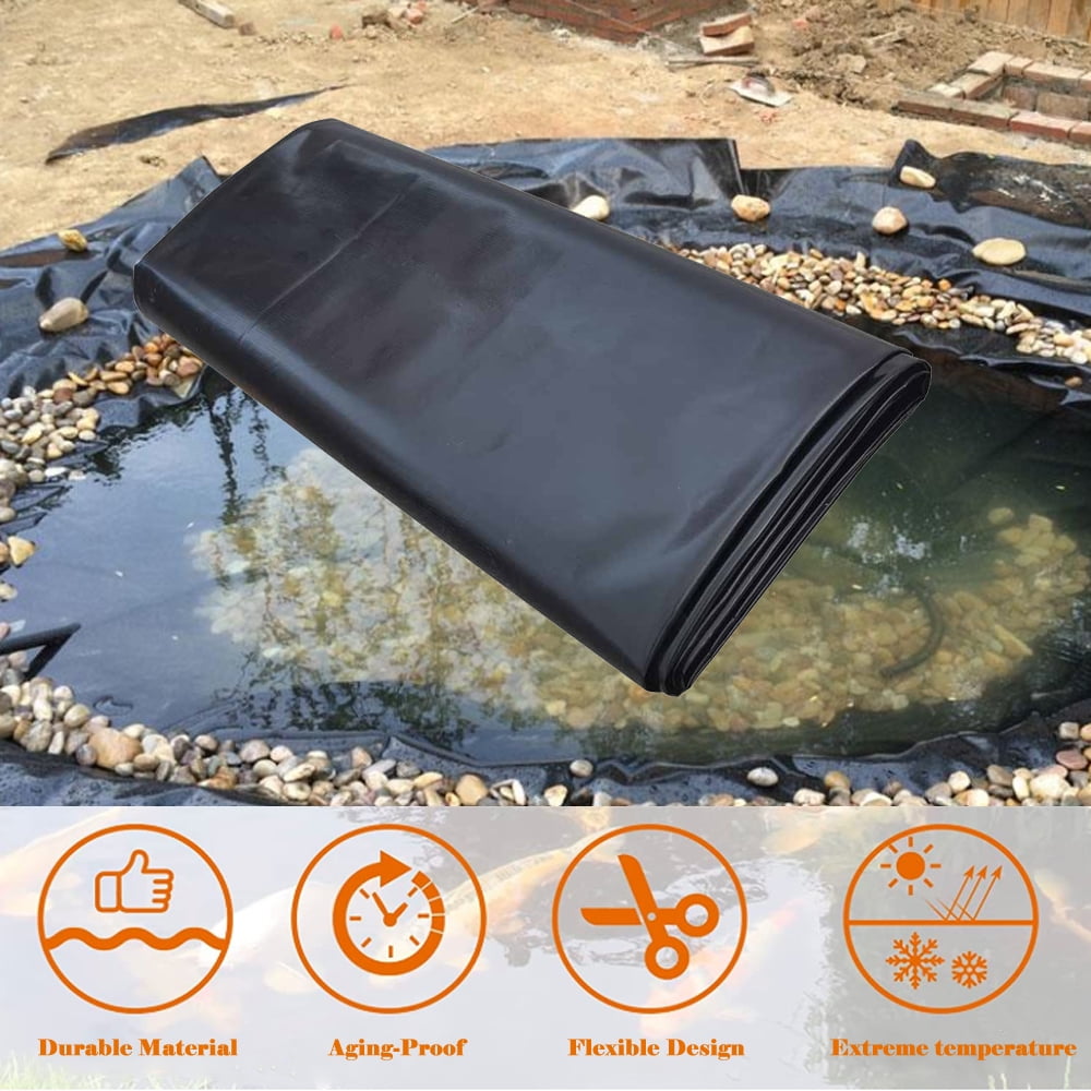 10Ft*20Ft Pond Waterproof Fish Pond Liner Gardens Pools HDPE Membrane ...