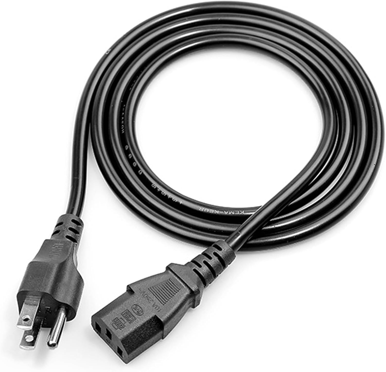 10Ft 3 Prong AC Power Cord TV Universal Treadmills Cable for Computer ...