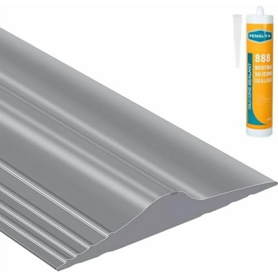 10Ft/3M Universal Garage Door Rubber Threshold Strip with 300ml Black ...