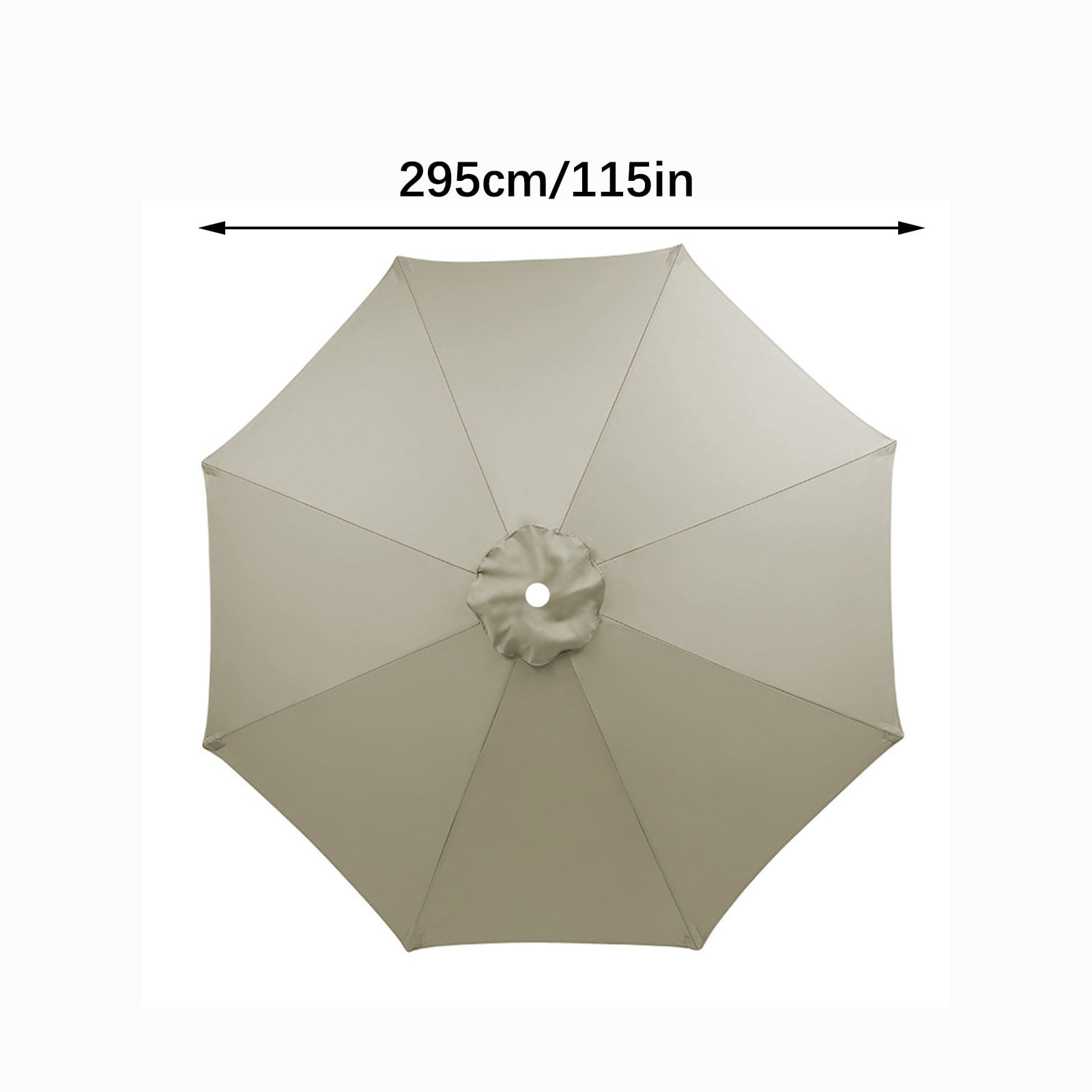 10Ft 8 Ribs Patio Umbrella Replacement Canopy,Outdoor Patio Umbrella ...