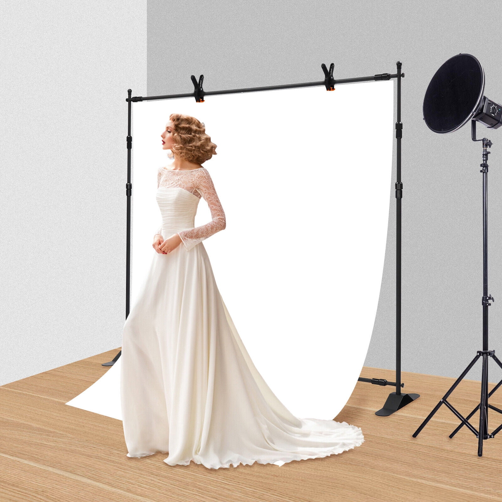 10Ft Adjustable Background Stand, Aluminum Alloy Photography Backdrops ...