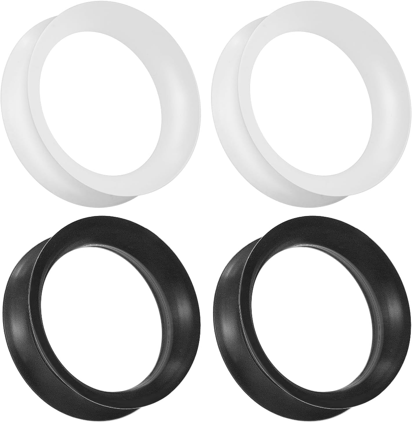 10G-50Mm Thin Silicone Gauges For Ear Flexible Double Flare Gauges ...