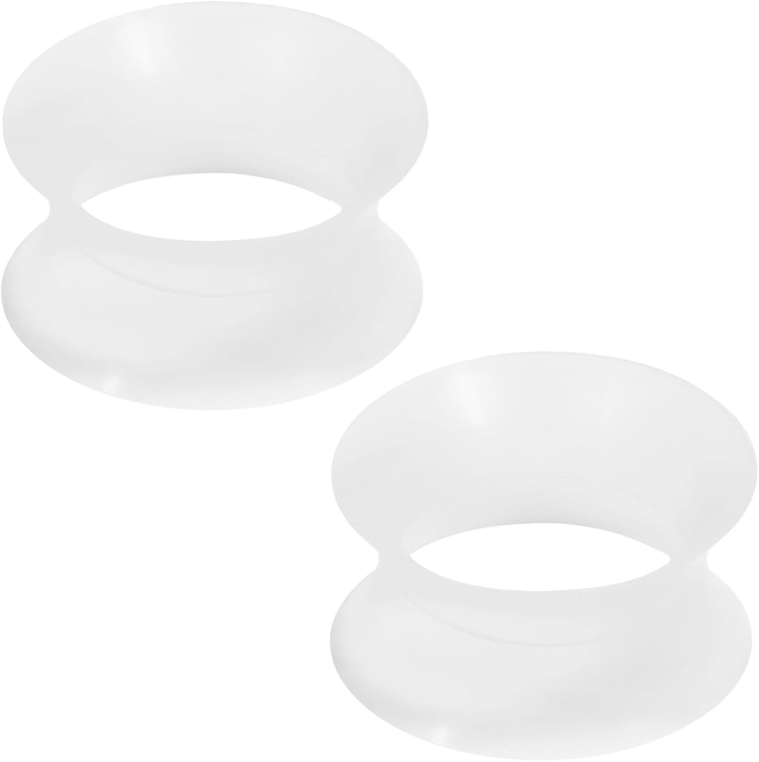 10G-50mm Extra Soft Silicone Gauges for Ears Flexible Ear Skin Tunnels ...