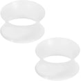 10G-50mm Extra Soft Silicone Gauges for Ears Flexible Ear Skin Tunnels ...