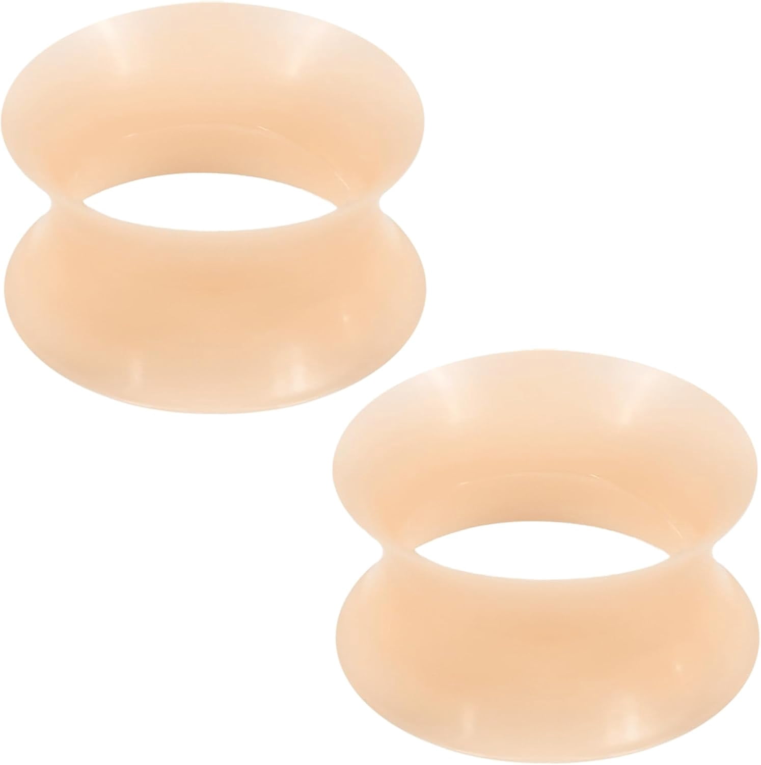 10G-50mm Extra Soft Silicone Gauges for Ears Flexible Ear Skin Tunnels ...