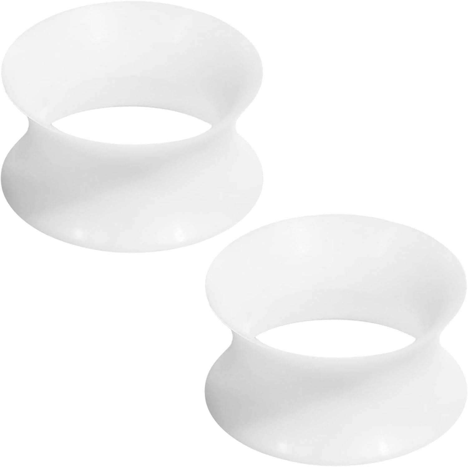 10G-50mm Extra Soft Silicone Gauges for Ears Flexible Ear Skin Tunnels ...