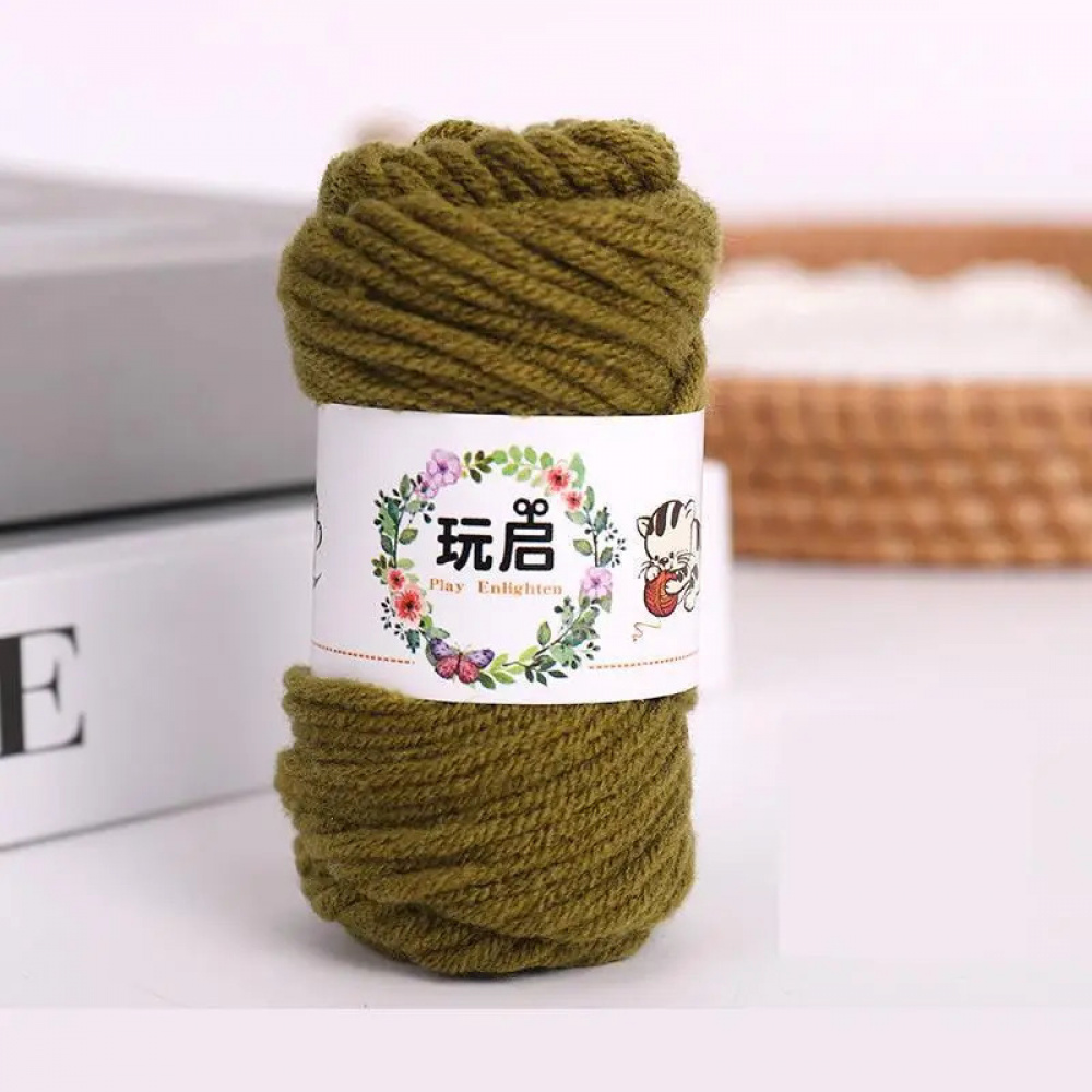 10G 5ply Cotton Knitting Wool Yarn Thick Fiber Yarn Velvet Yarn Hand ...