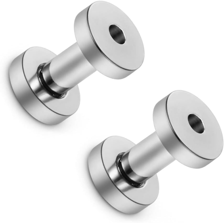 10G 8G 6G 4G 2G 0G 00G F136 Titanium Ear Gauges Screw Fit Flesh Tunnels ...