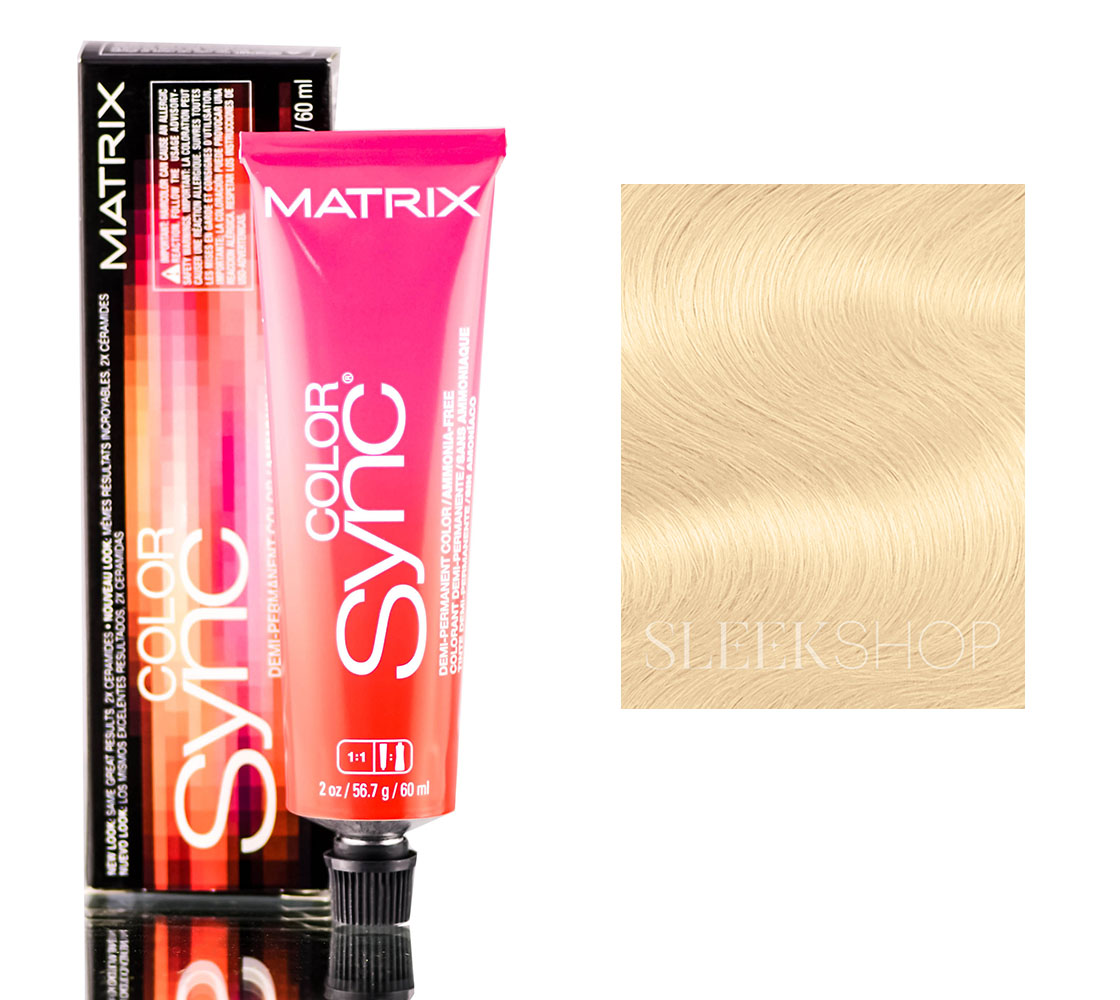 10G - Extra Light Blonde Gold , Matrix SoColor Sync Demi Pre-Bonded ...