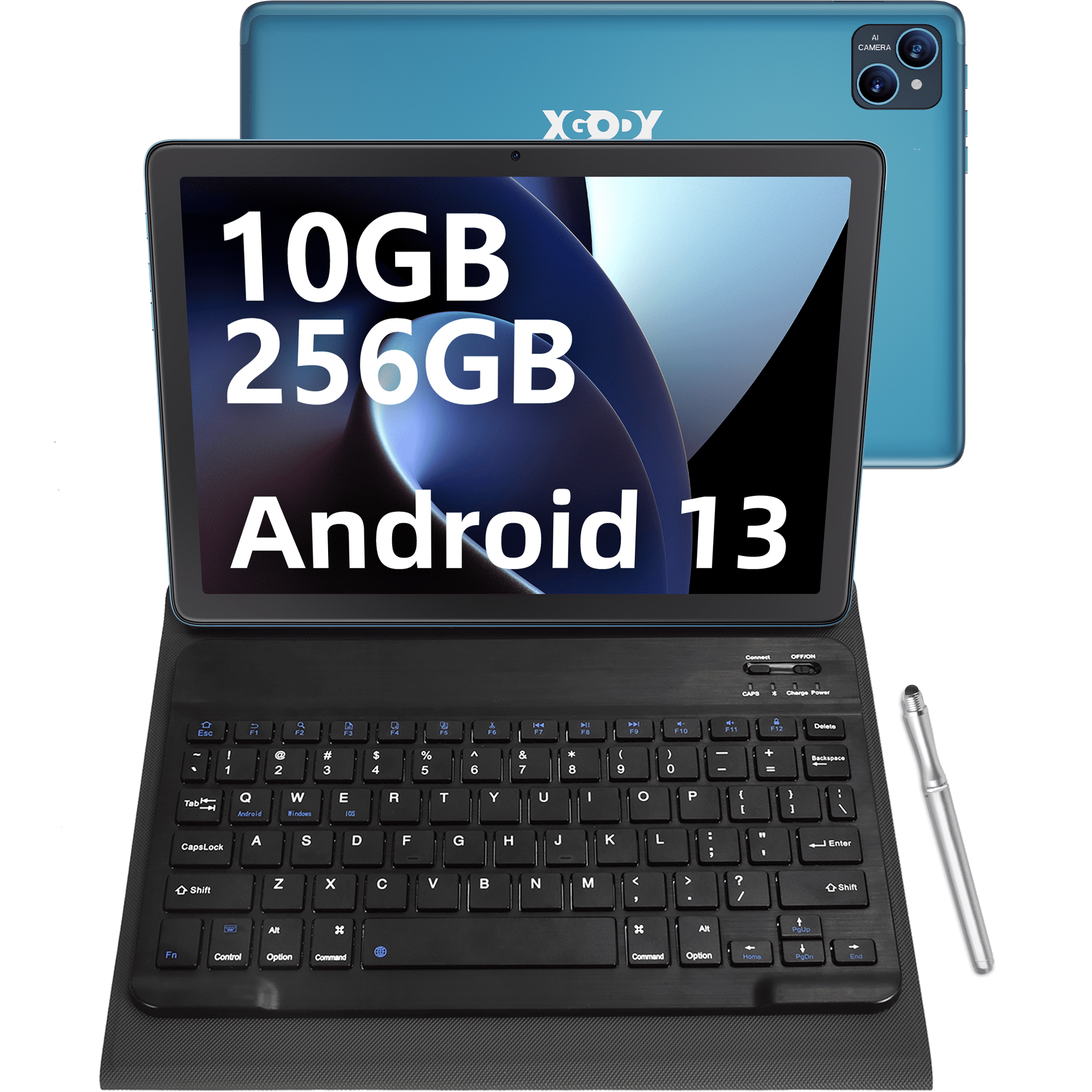 10GB RAM 256GB ROM Android Tablet 10 inch,7000Amh Battery,5MP+13MP ...