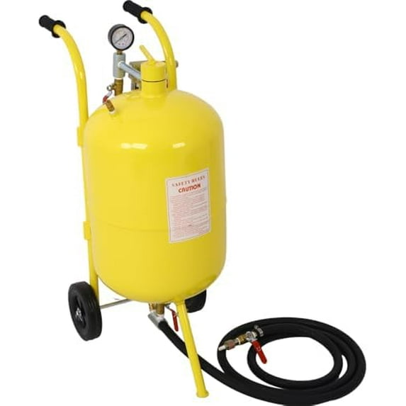10Gal Pot Sandblaster, 125 Psi Pressure Washer Sand Blaster Gun Kit ...
