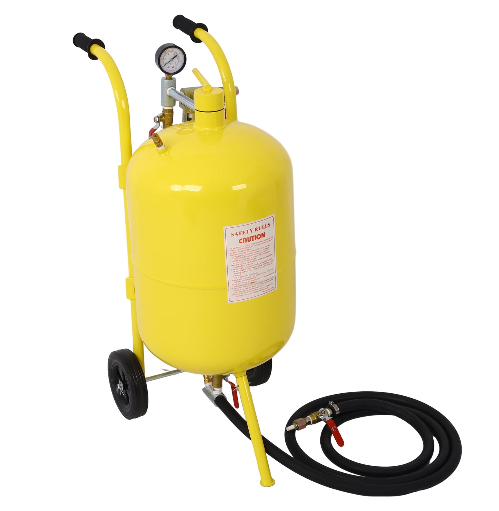 10Gal Sandblaster Kit, 125 PSI Pressure Blaster for Rust Removal ...