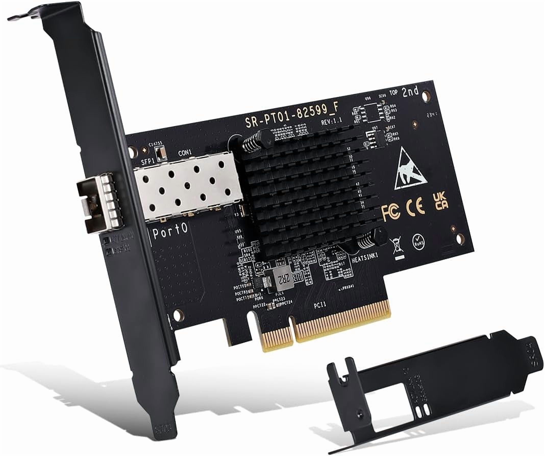 10Gb SFP PCI-e Network Card, 82599(X520-DA1) Controller, 10Gbps ...