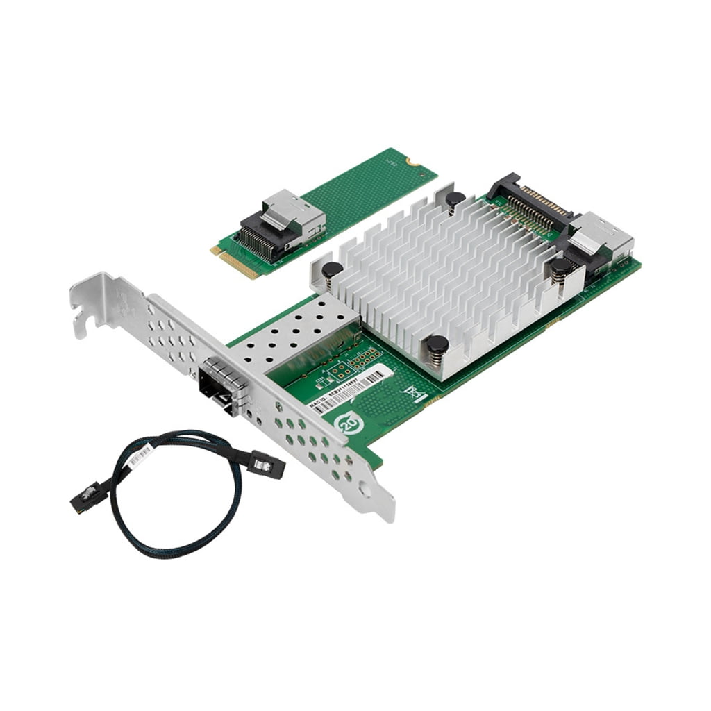 10Gbps PCIe Networking Card M.2 NVME to SFP+ Fiber 82599 Chip 10G ...