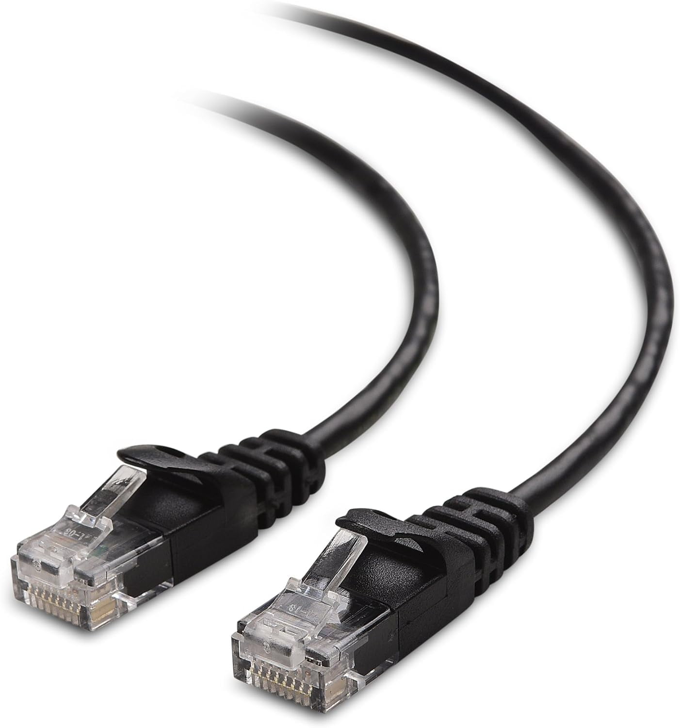 10Gbps Snagless Long Cat6 Ultra Thin Ethernet Cable 50 Ft (Thin Cat6 ...