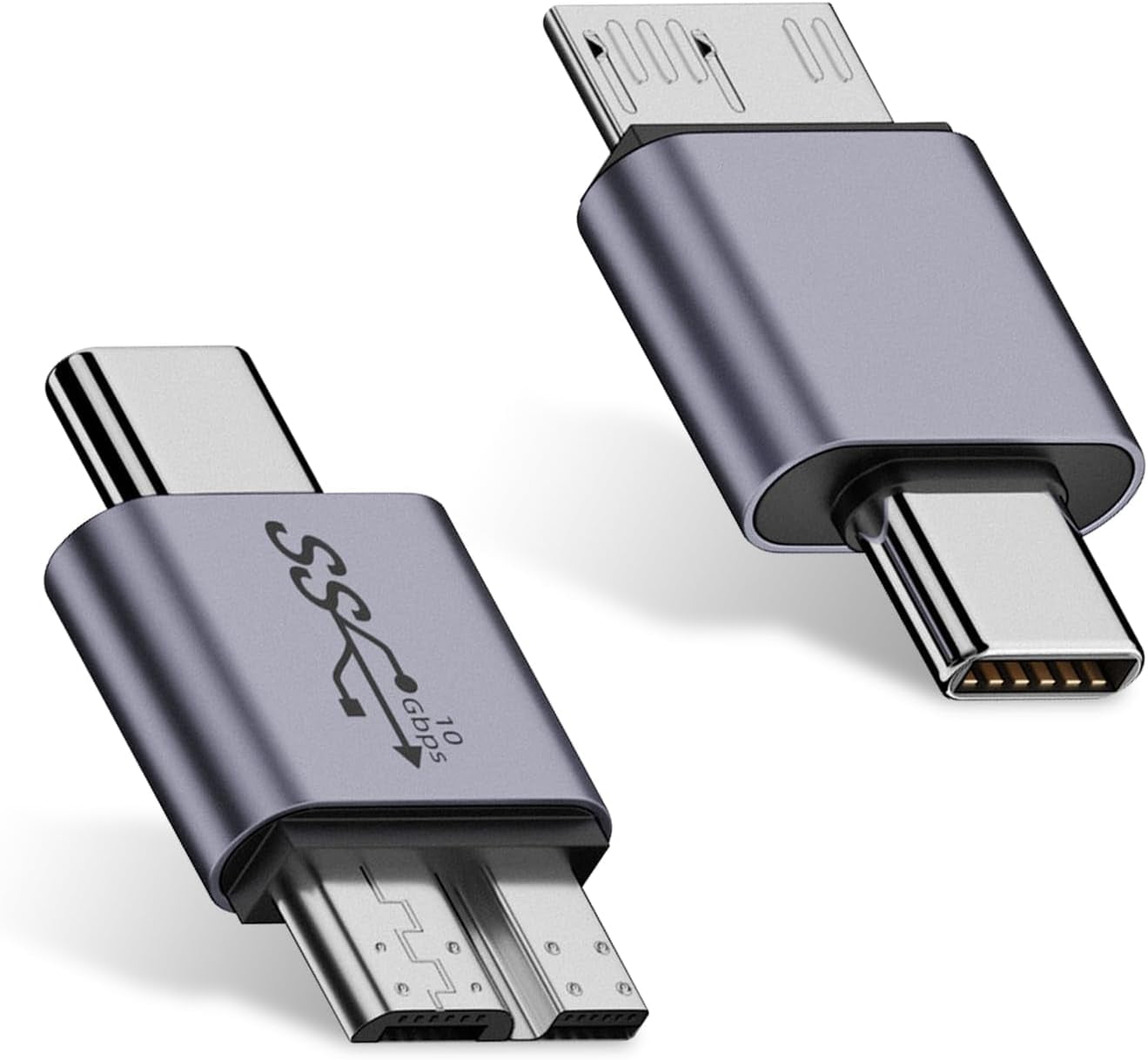 10Gbps USB C to Micro B Cable Adapter, Micro B to USB C Adapter, Micro ...